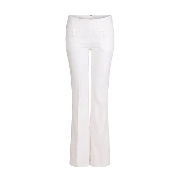 LOVE AND NOSTALGIA The Motor Running Loop And Button Front Pant