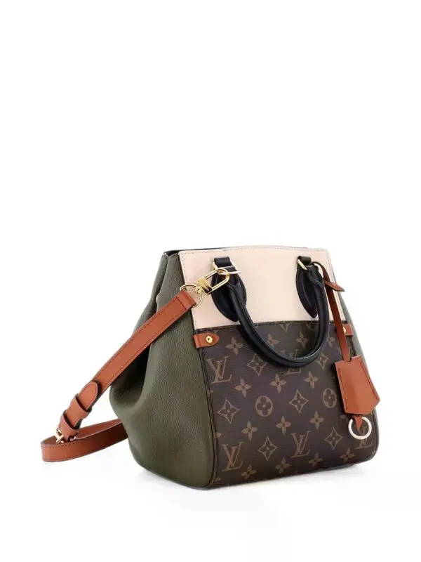 LOUIS VUITTON Fold Tote Monogram Canvas And Leather Pm Satchel - Brown