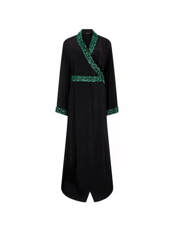 Roberto Cavalli Sequin-embellished Wrap Dress