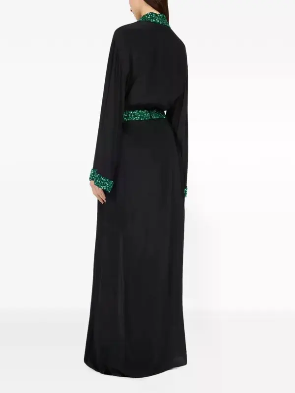 Roberto Cavalli Sequin-embellished Wrap Dress