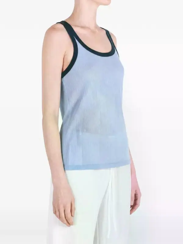 BASERANGE Racer Ribbed-knit Tank Top