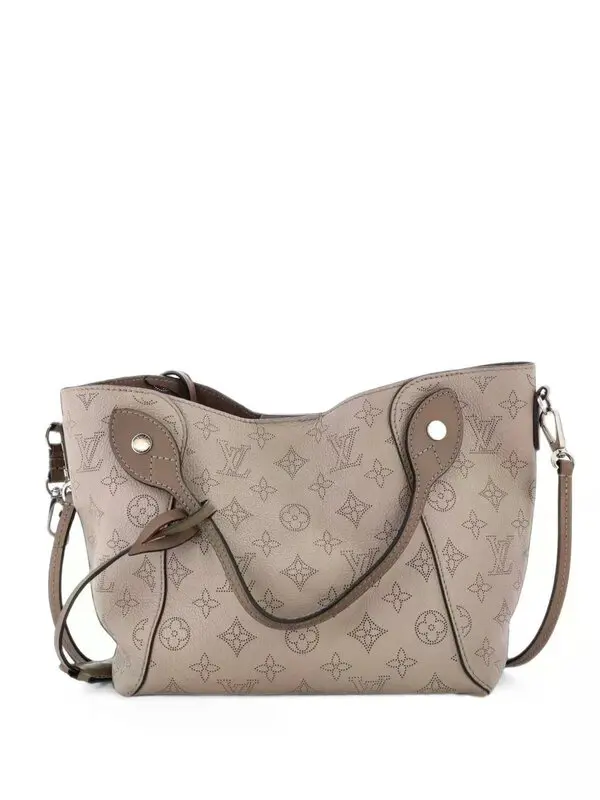 LOUIS VUITTON Hina Handbag Mahina Leather Pm Shoulder Bag - Neutrals