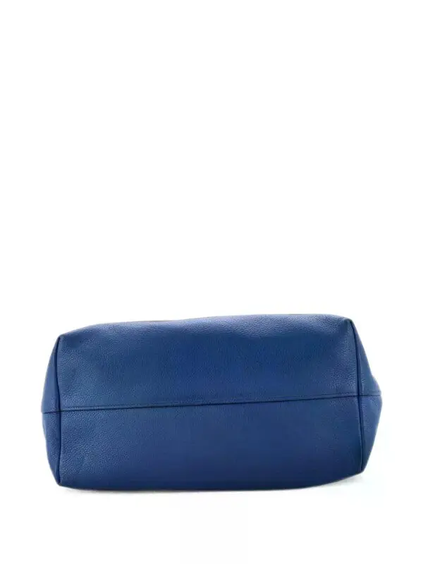 Prada Zip Shopping Leather Medium Tote Bag