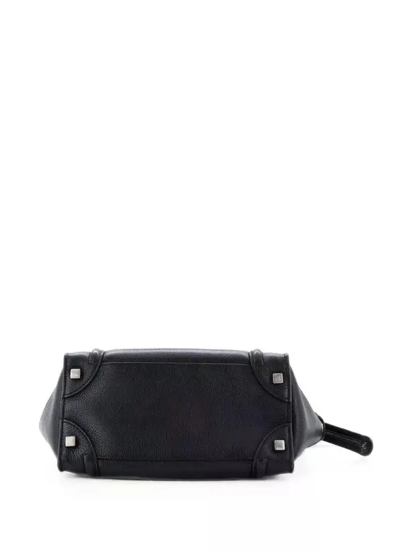 Celine Luggage Bag Grainy Leather Micro Tote Bag