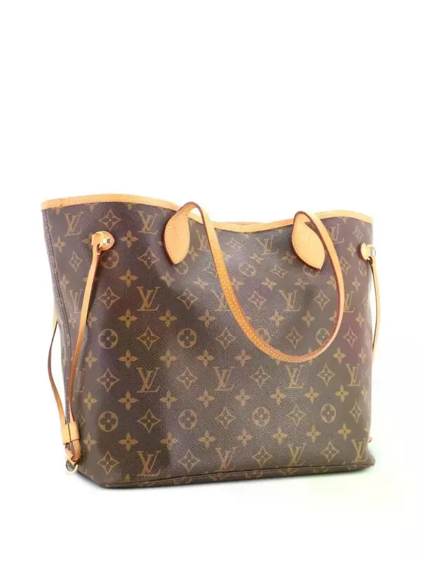LOUIS VUITTON Neverfull Nm Monogram Canvas Mm Tote Bag - Brown