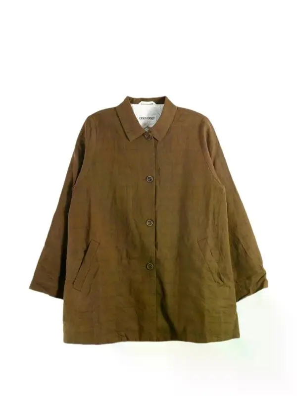 CASEY CASEY Soleil Check-pattern Button-up Jacket