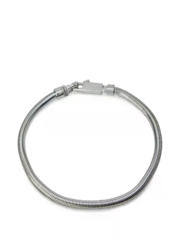 Rick Owens Tower Snake Metallic-coil Necklace
