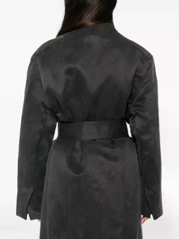 RUOHAN Belted Shawl-collar Coat