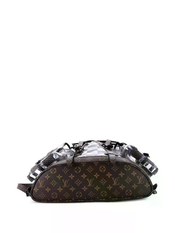 LOUIS VUITTON Christopher Limited Edition Monogram Chess Canvas And Pvc Gm Backpack
