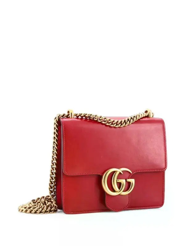 Gucci Gg Marmont Chain Leather Small Shoulder Bag