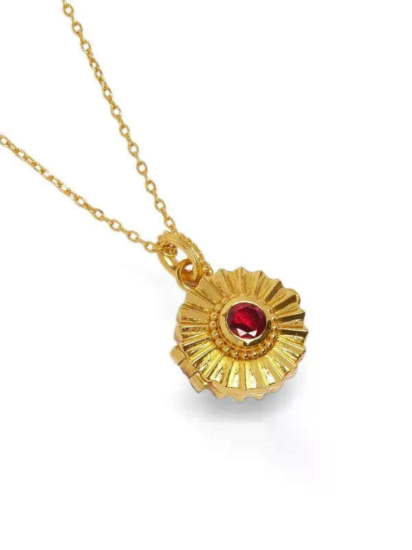OTTOMAN HANDS Sunburst Locket Necklace