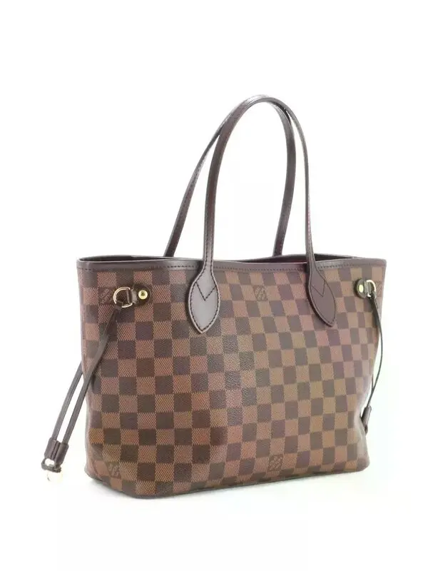 LOUIS VUITTON Neverfull Damier Pm Tote Bag - Brown