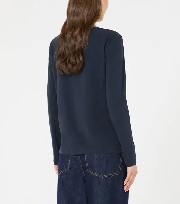 Max Mara Dog-appliqué Long-sleeve T-shirt