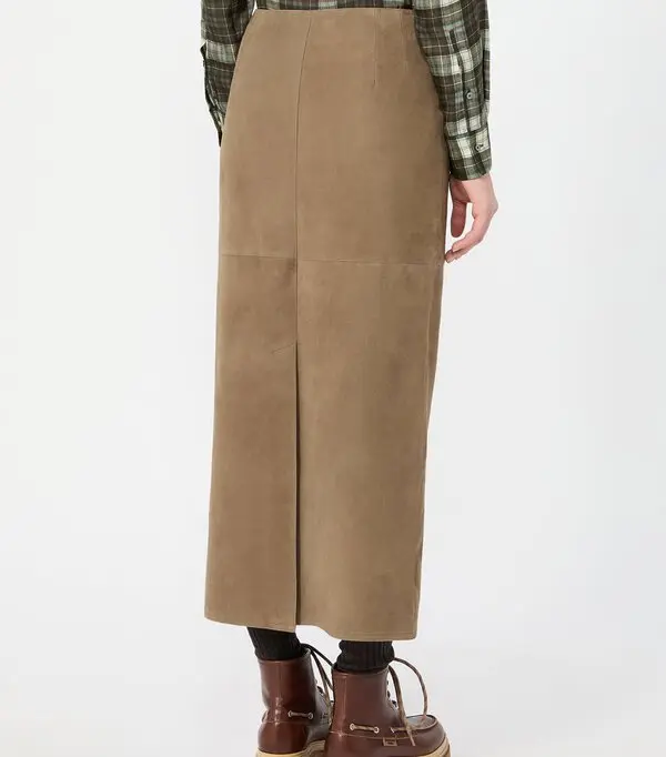 Max Mara Suede Midi Skirt