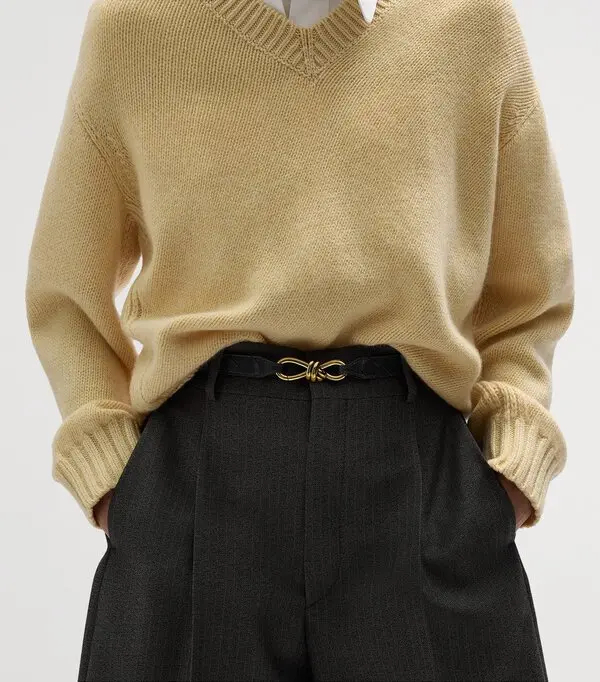 Bottega Veneta Leather Andiamo Belt