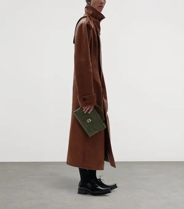 Bottega Veneta Leather Knot Lock Top-handle Bag