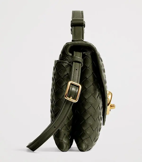 Bottega Veneta Leather Knot Lock Top-handle Bag