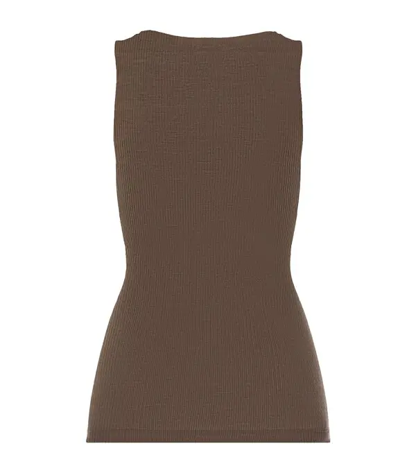 Hanro Wool-silk Square-neck Tank Top