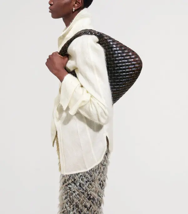 Bottega Veneta Small Leather Veneta Shoulder Bag