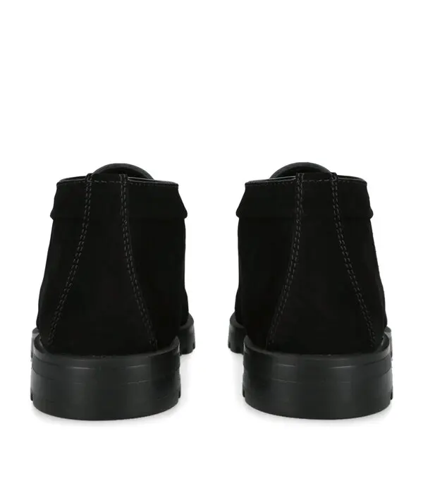 Santoni Suede Detroit Roccia High-top Loafers