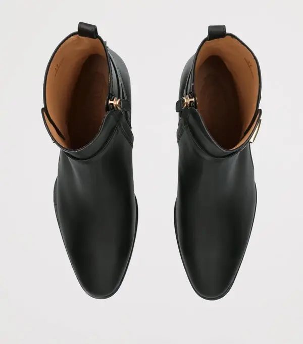 TOD'S Leather Gomma Ankle Boots