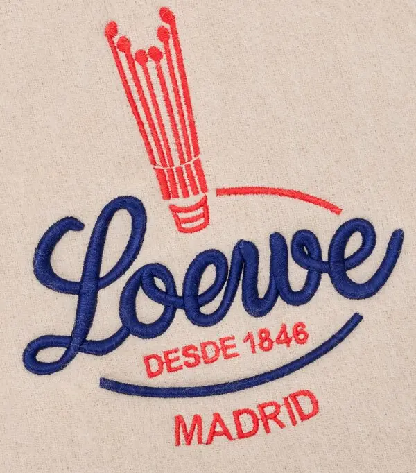 Loewe Alpaca-wool Embroidered Scarf