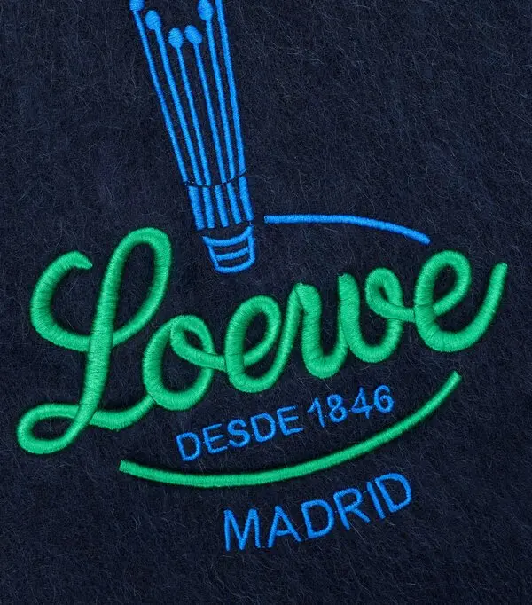 Loewe Alpaca-wool Embroidered Scarf