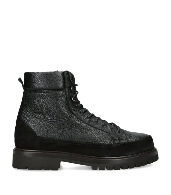 Brunello Cucinelli Leather Lace-up Hiker Boots