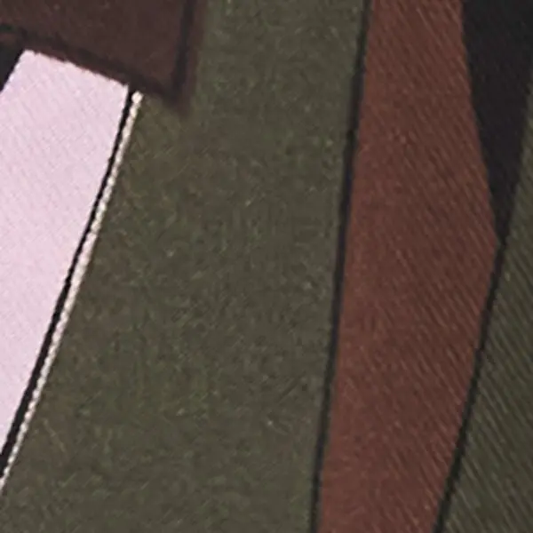 Emilio Pucci Silk Mixed Print Twill Scarf