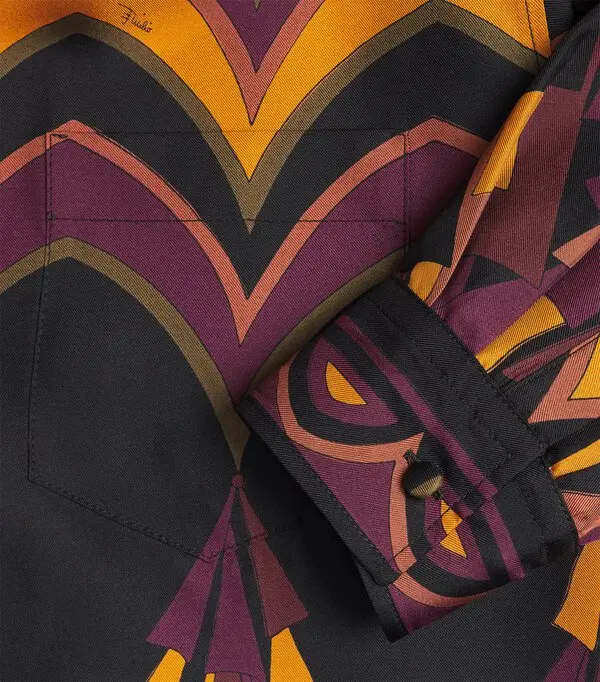 Emilio Pucci Silk Baiadera Print Shirt