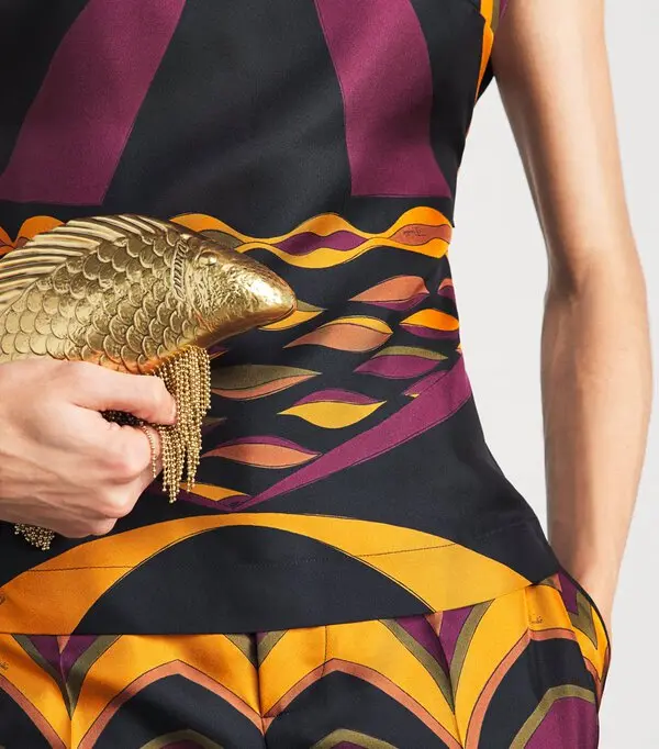 Emilio Pucci Silk Dune Print Blouse