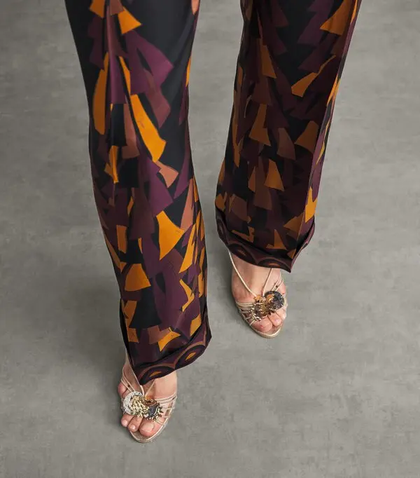 Emilio Pucci Silk Baiadera Print Wide-leg Trousers