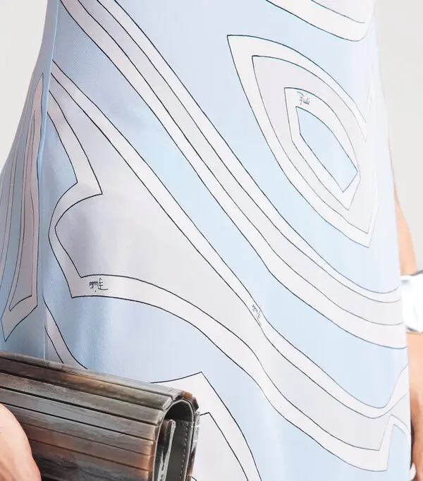 Emilio Pucci Silk Print Maxi Dress