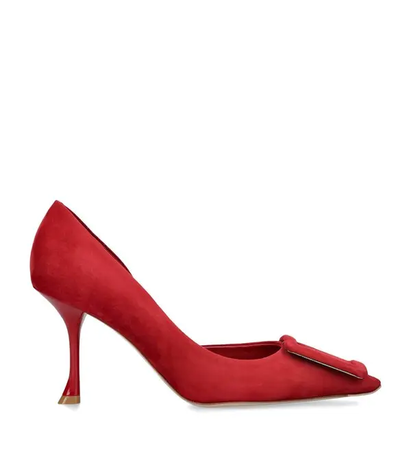 ROGER VIVIER Suede Viv In The City Pumps 85