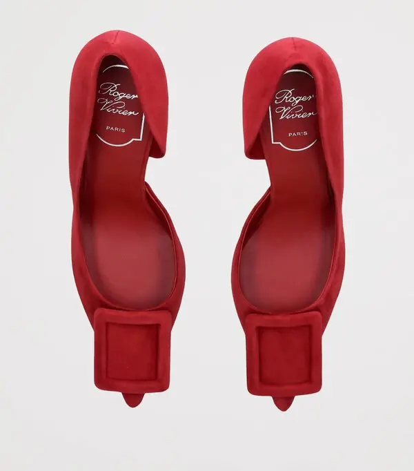 ROGER VIVIER Suede Viv In The City Pumps 85