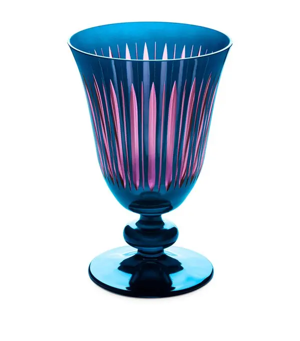 L'Objet Prism Wine Glasses - Blue