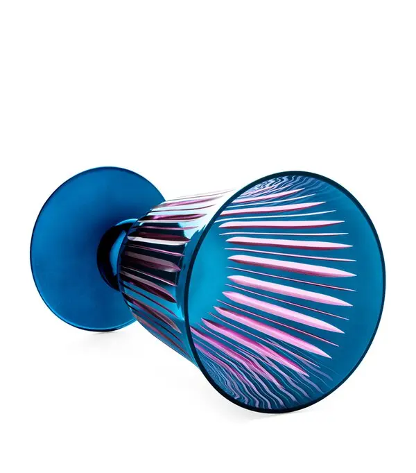 L'Objet Prism Wine Glasses - Blue