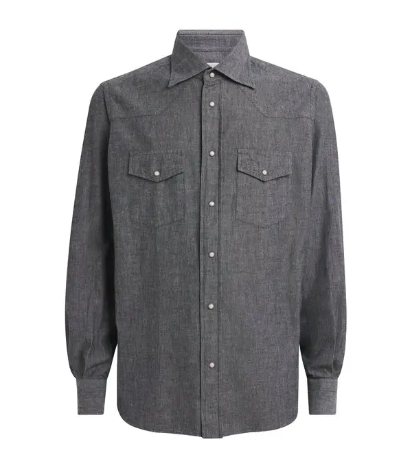 Eleventy Cotton Texas Shirt