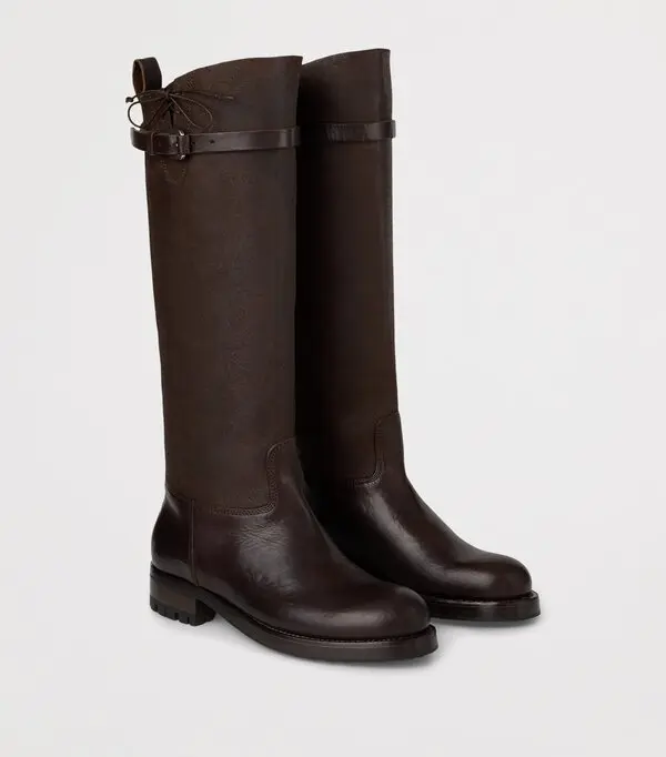 Ralph Lauren Vachetta Leather Ward Engineer Boots