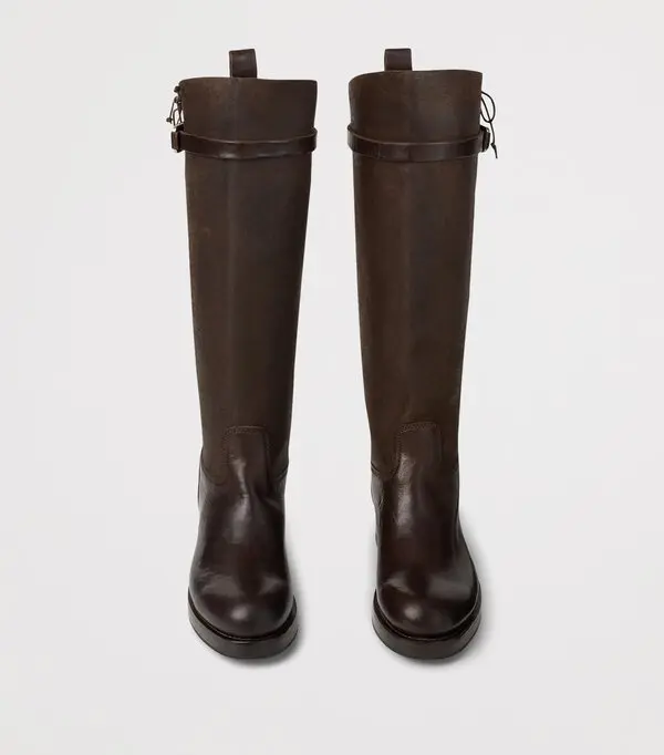 Ralph Lauren Vachetta Leather Ward Engineer Boots