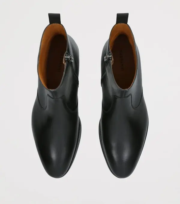 Magnanni Leather Zip-up Ankle Boots