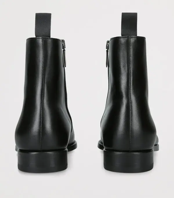 Magnanni Leather Zip-up Ankle Boots