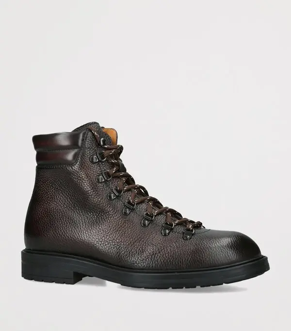 Magnanni Leather Hiker Ankle Boots