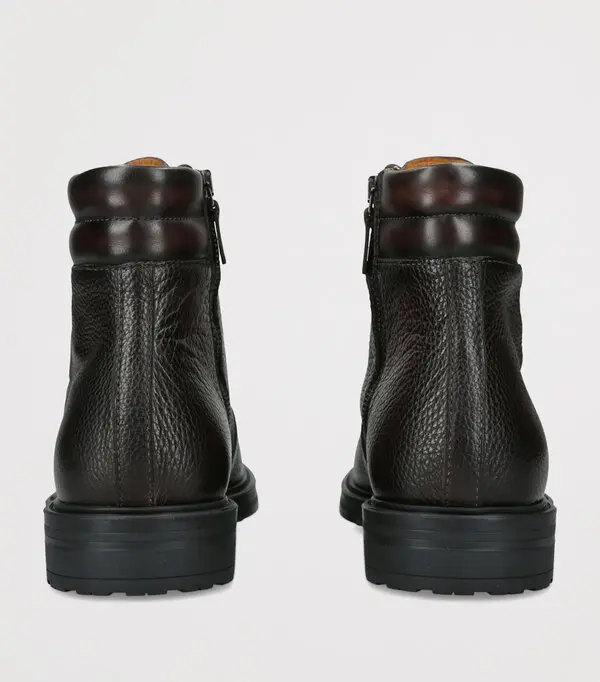 Magnanni Leather Hiker Ankle Boots