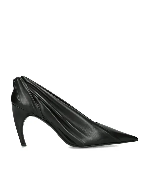 Khaite Leather Twisted Eve Pumps 85