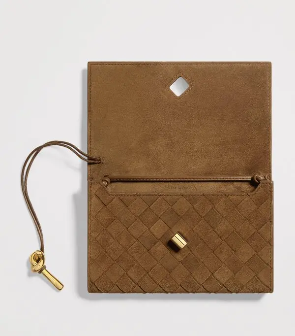Bottega Veneta Leather Andiamo Chain Wallet