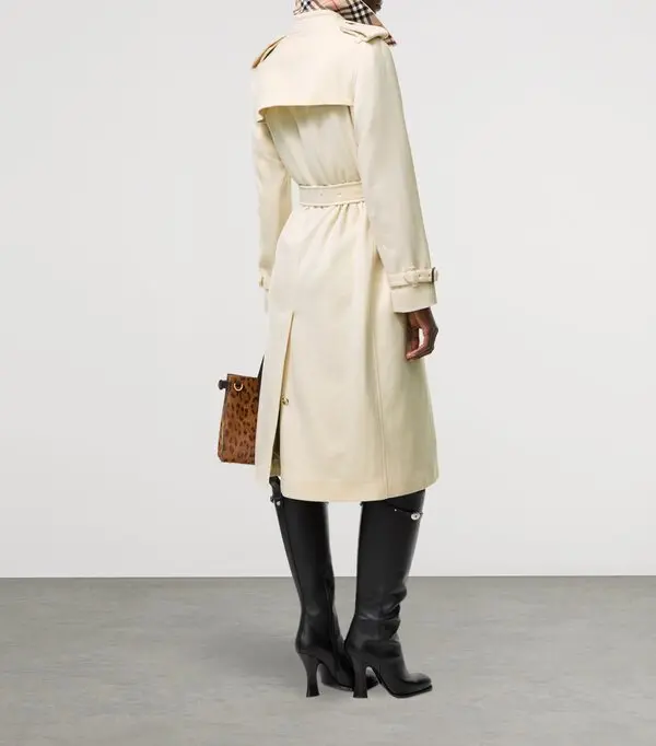 Burberry Cashmere Long Kensington Trench Coat