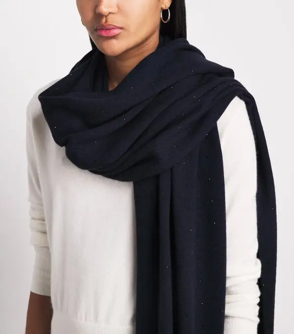 WILLIAM SHARP Cashmere Crystal-embellished Scarf