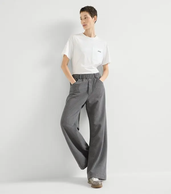 Brunello Cucinelli Cotton French Terry Trousers