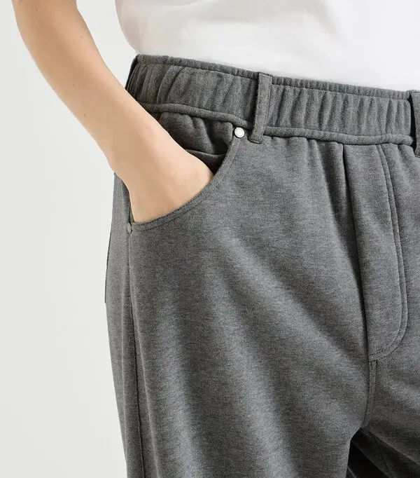 Brunello Cucinelli Cotton French Terry Trousers